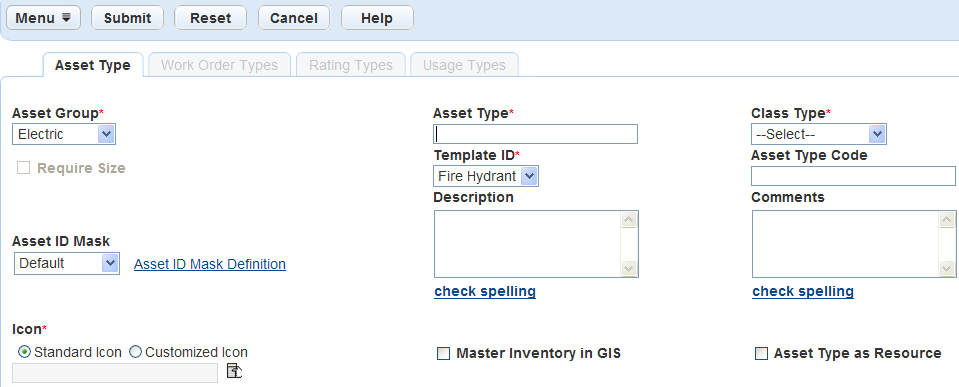 Creating Usage Types